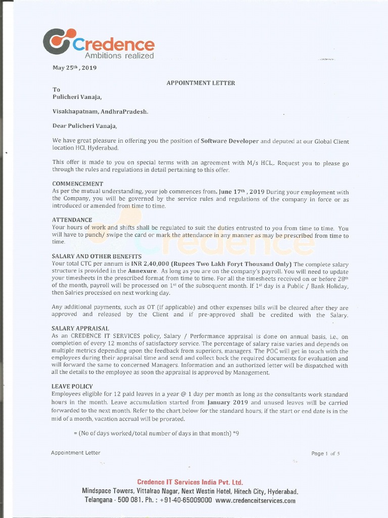 Pulicheri Vanaja Offer PDF | PDF