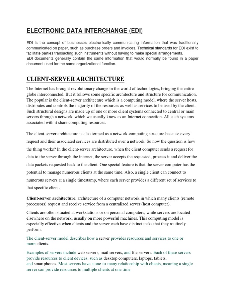 Unit-2 (Client Server Architecture) - 1 | PDF | World Wide Web ...