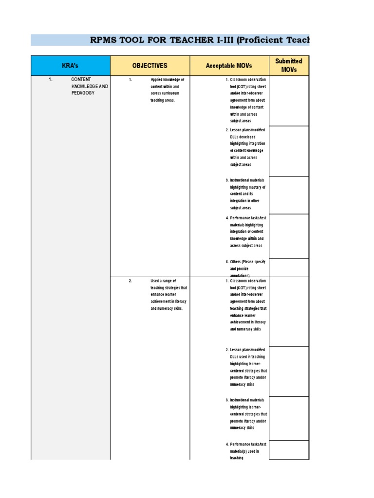 Mov's Sample | PDF | Educational Assessment | Teachers
