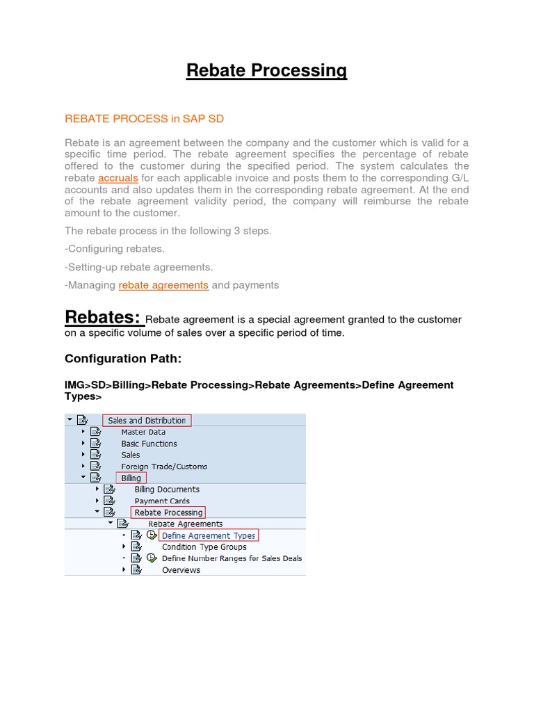 Rebate Processing | PDF | Rebate (Marketing) | Invoice