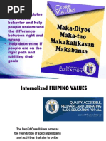 Deped Core Values | PDF | Value (Ethics) | Social Institutions