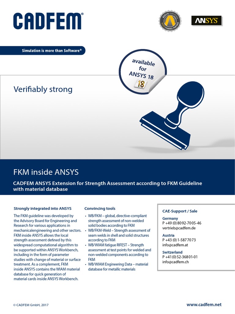 Cadfem FKM 2017 e | PDF | Fatigue (Material) | Welding