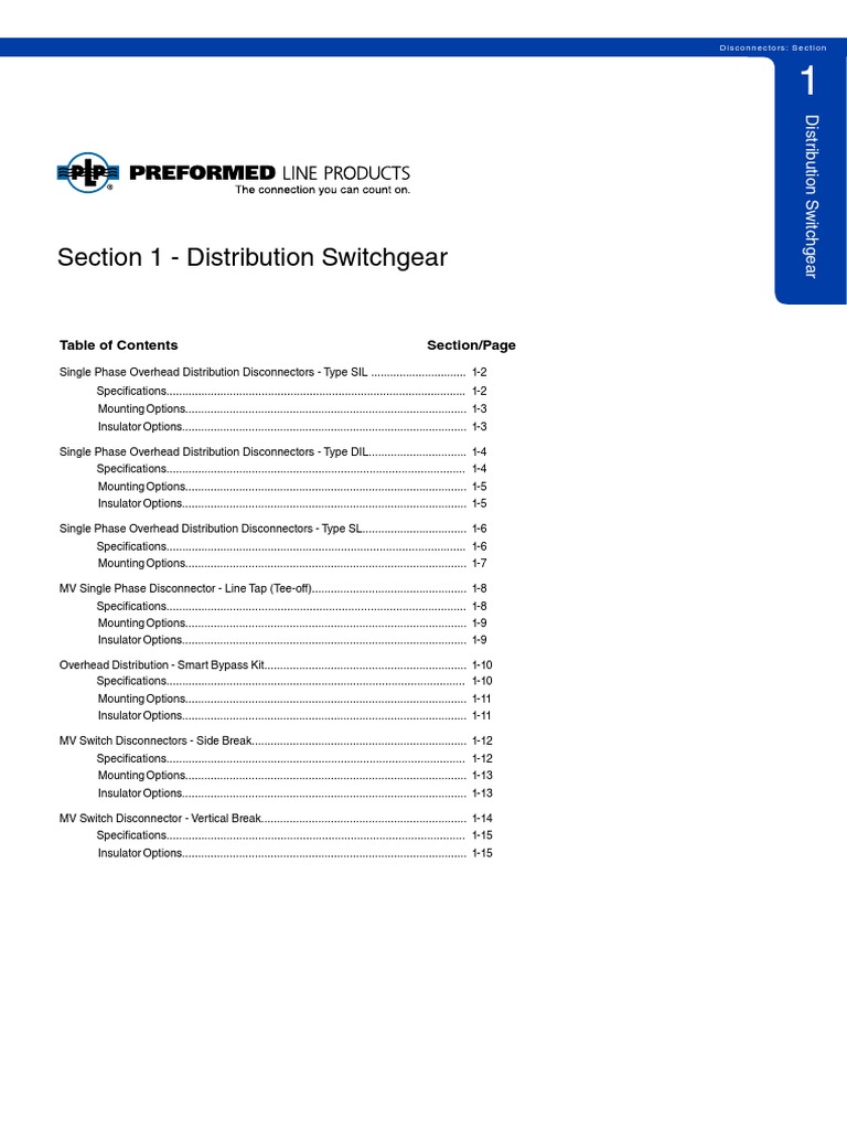 Overview of Single Phase Overhead Distribution Disconnectors | PDF ...