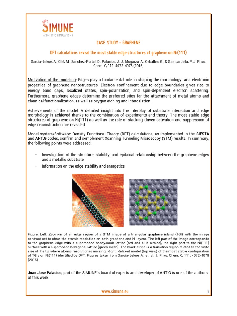 Graphene Edges | PDF | Graphene | Scanning Tunneling Microscope