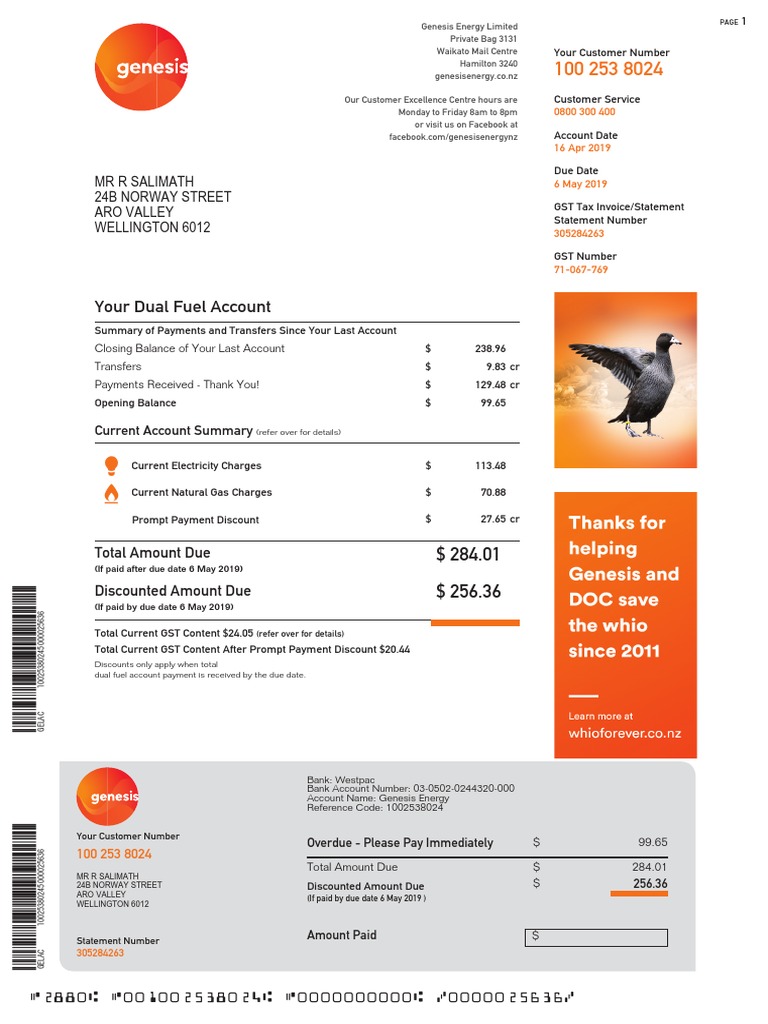 Genesis 1002538024 2019 Apr 16 | PDF | Invoice | Value Added Tax