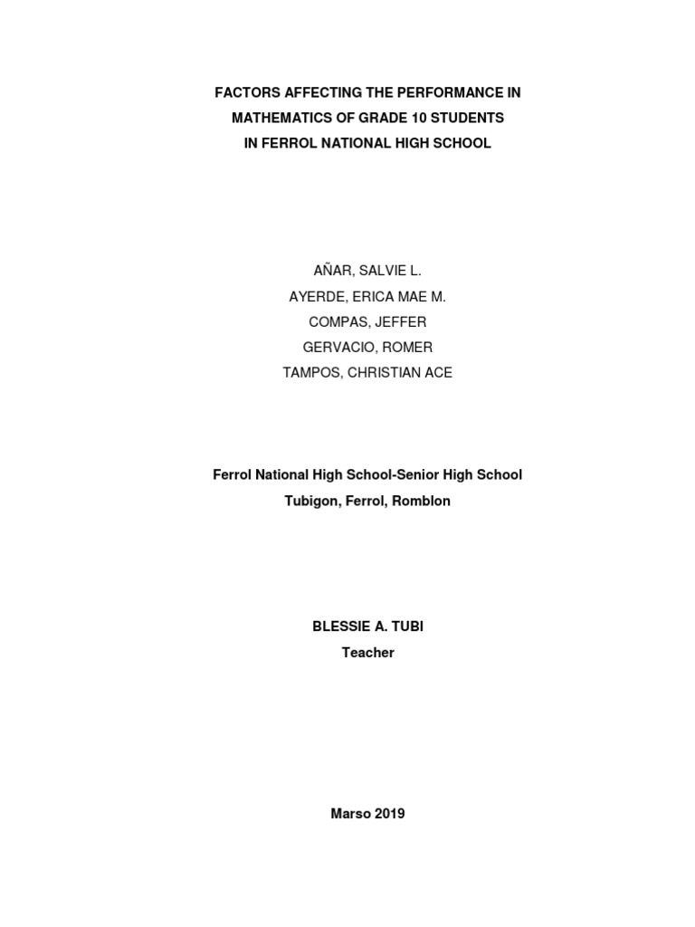 Final Na Final | PDF | Teachers | Affect (Psychology)