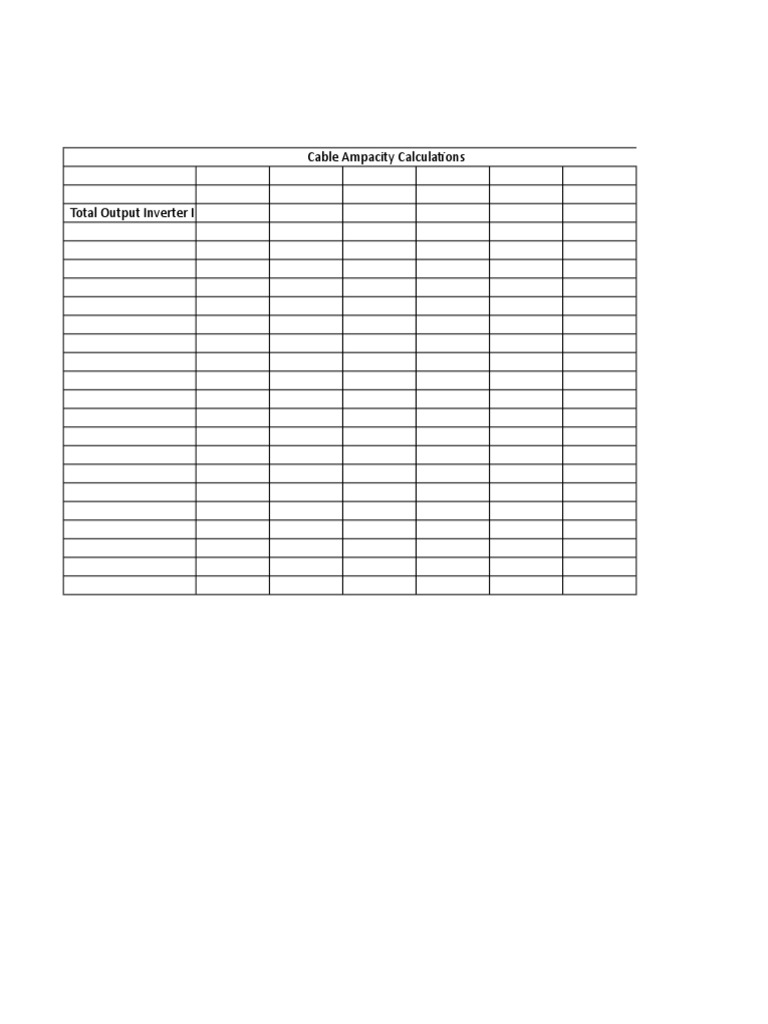 Ampacity Calculation | PDF