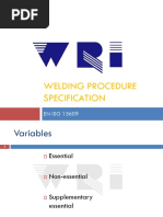 WPS Format For ISO 15614-1 PQR | PDF | Welding | Construction