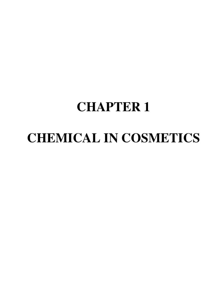 Chemistry in Daily Life | PDF | Cosmetics | Chemical Substances