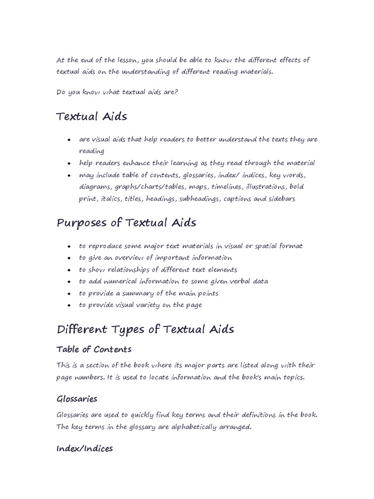 Textual Aids | Download Free PDF | Graphics | Books