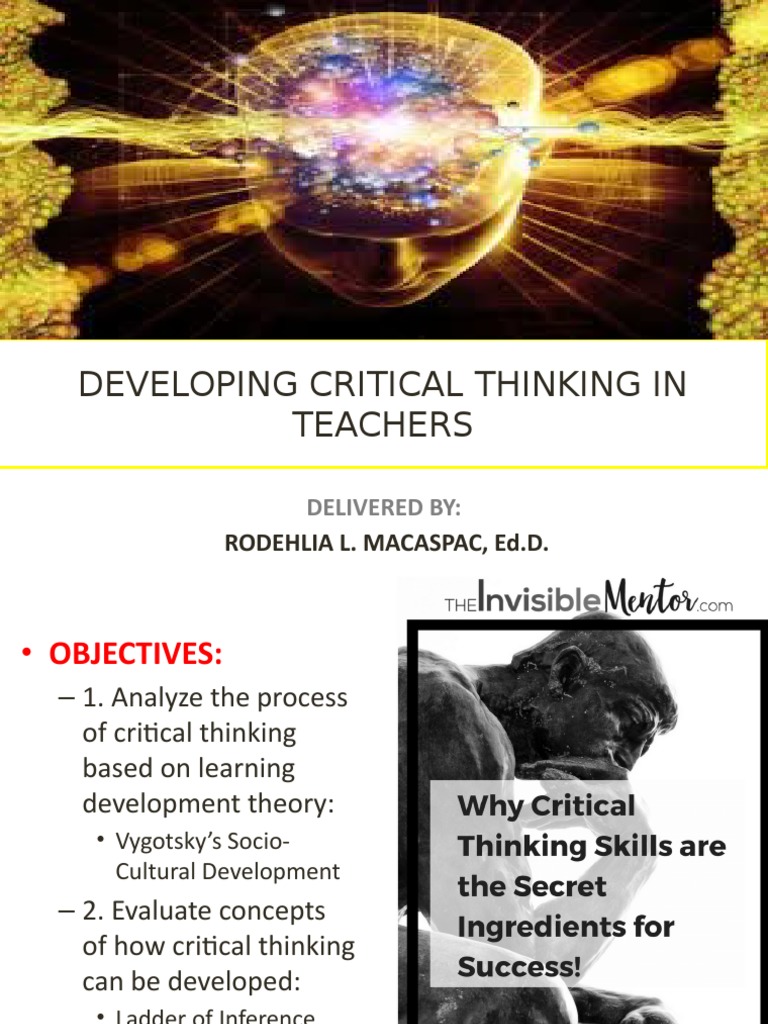 How To Foster Critical Thinking | PDF | Critical Thinking | Thought