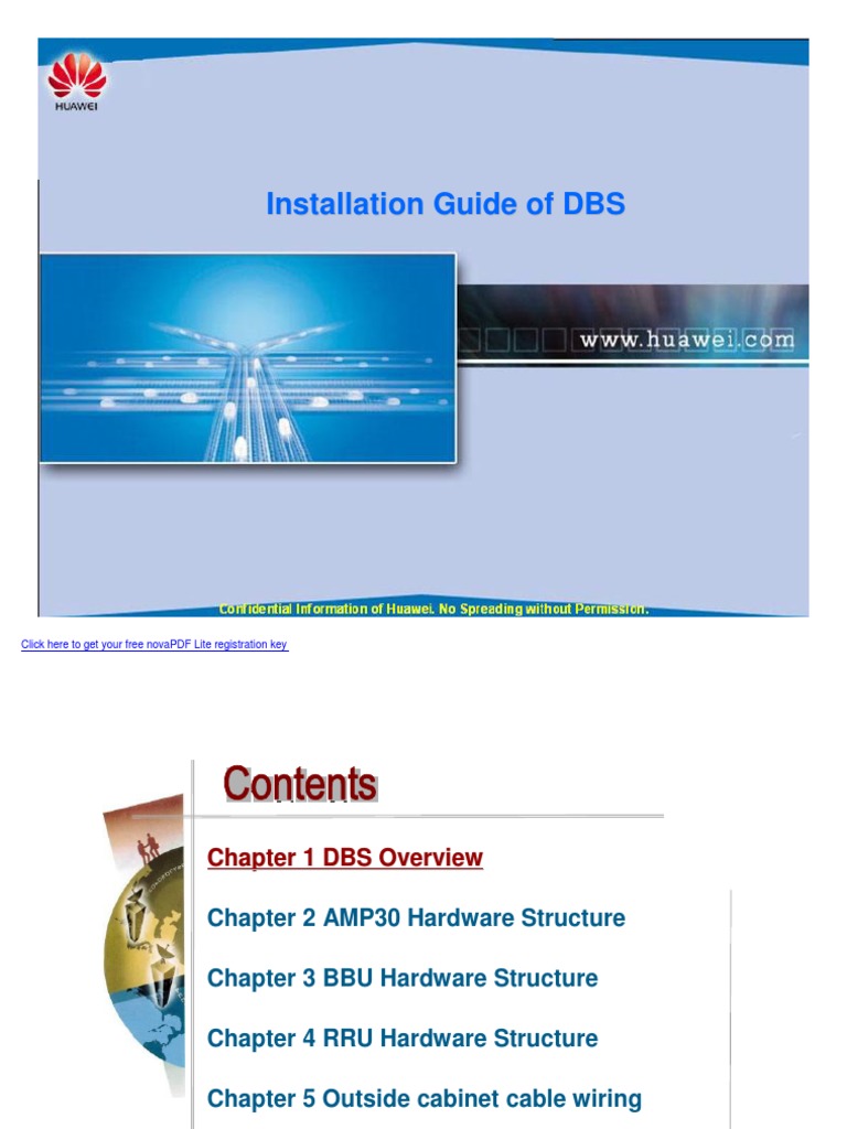DBS Installation for Telecom Engineers | PDF | Electrical Connector ...