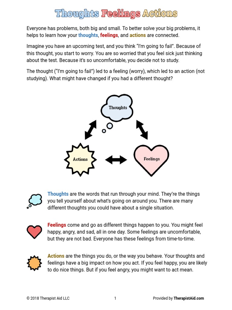CBT For Kids | PDF | Feeling | Thought