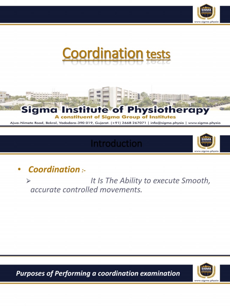 Coordination | PDF | Anatomical Terms Of Motion | Musculoskeletal System