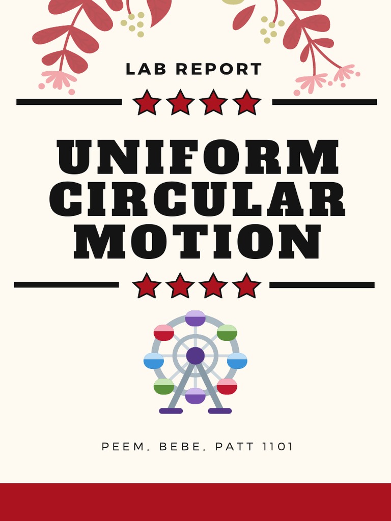 Uniform Circular Motion: Lab Report | PDF | Acceleration | Velocity