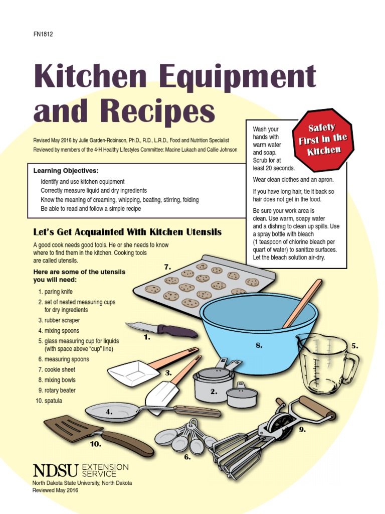 Kitchen Equipment and Recipes: Let's Get Acquainted With Kitchen ...