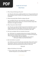 LitCharts Holy Sonnet 10 Death Be Not Proud | PDF | Poetry