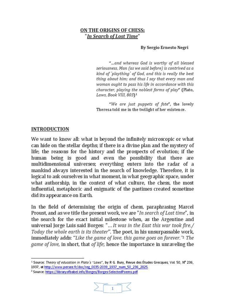 On The Origins Of Chess Pdf Science Chess