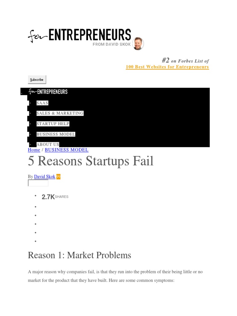 9 David Skok-Website Content | PDF | Startup Company | Small Business ...