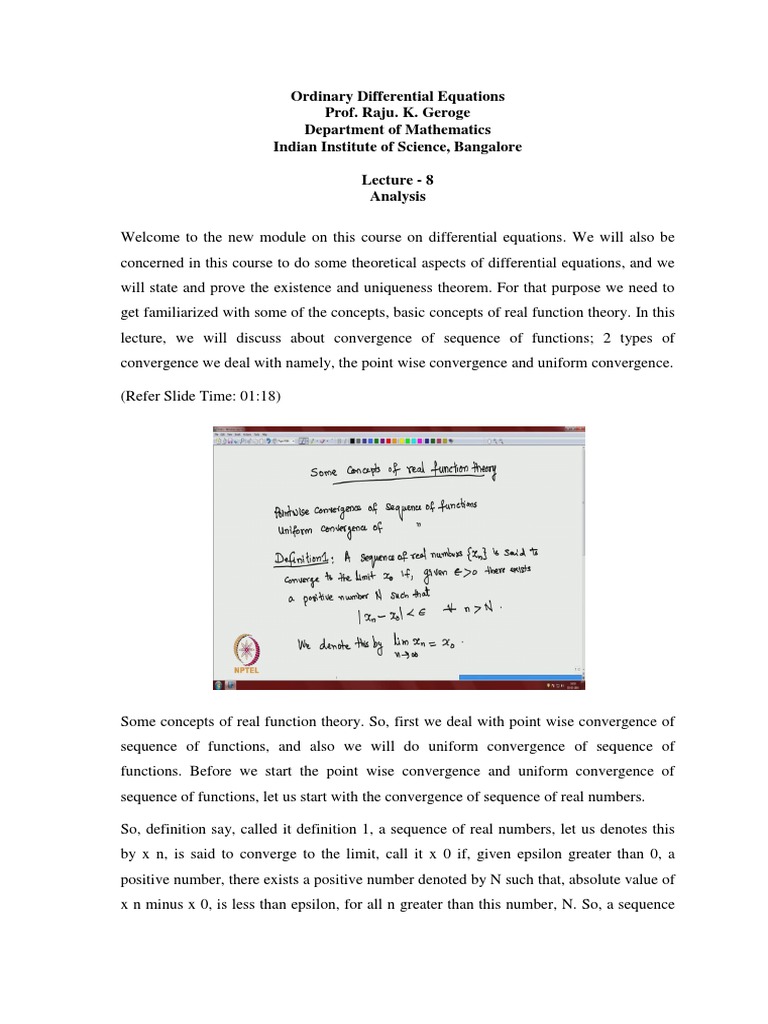 Sequence of Fucntions | PDF | Limit (Mathematics) | Continuous Function