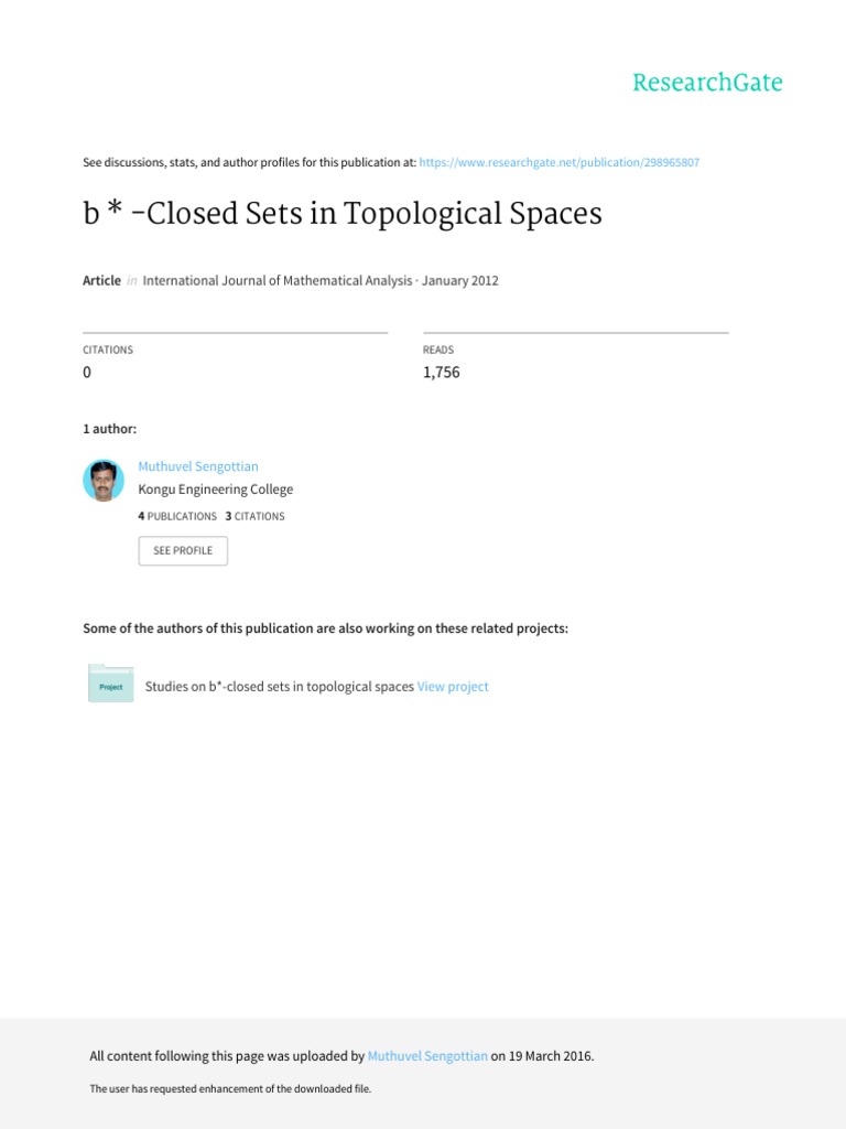 Discover Closed Sets in Topological Spaces | PDF | Topology ...