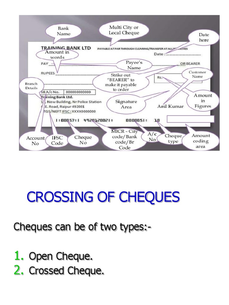 Crossing of Cheques | PDF | Cheque | Business Law