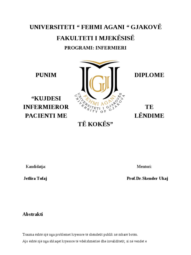 39897-Punim Diplome - Jetlira Tofaj - Lendimet e Kokes | PDF