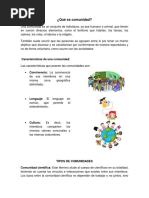 Tipos de Comunidad | PDF | Comunidad | Science
