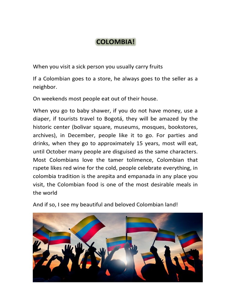 Discover Colombian Traditions | PDF
