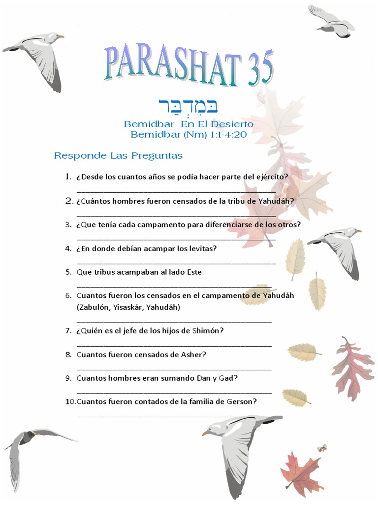 Parashat Naso # 35 Adol 6019 | PDF | Libro de números | Libros de la Torá