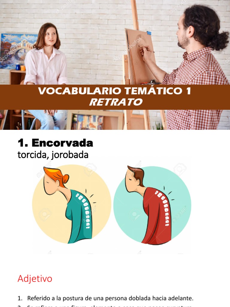 Vocabulario Temático 1 - Retrato | PDF | Sintaxis | Morfología Lingüística