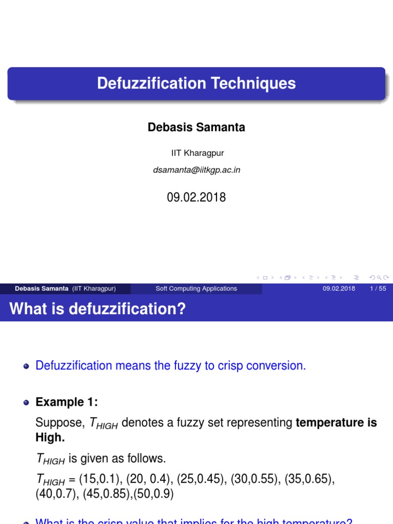 FL 03 Defuzzification | PDF | Fuzzy Logic | Logic