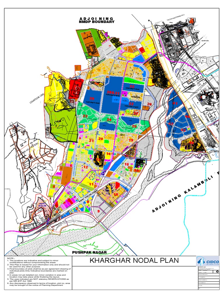 Kharghar Nodal Plan: Adjoi Ning NMDP Boundary | PDF