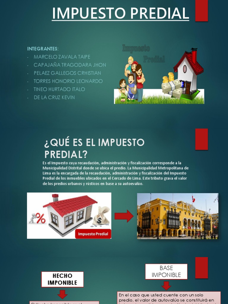 impuesto predial | Finanzas del gobierno | Impuestos