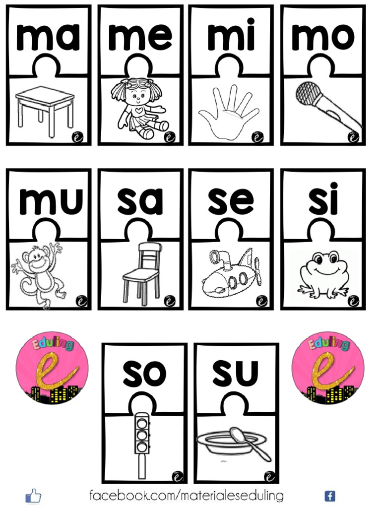 Silabas Rompecabezas | PDF