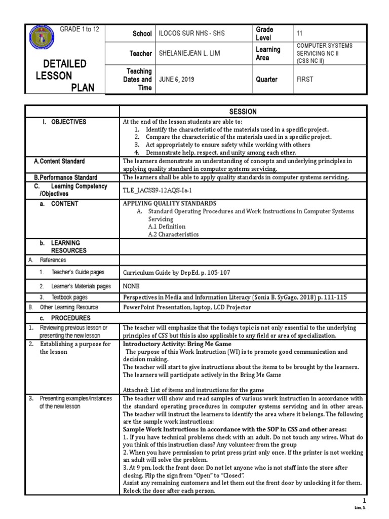 1-Dlp-Css-June 5 | PDF | Change | Teachers