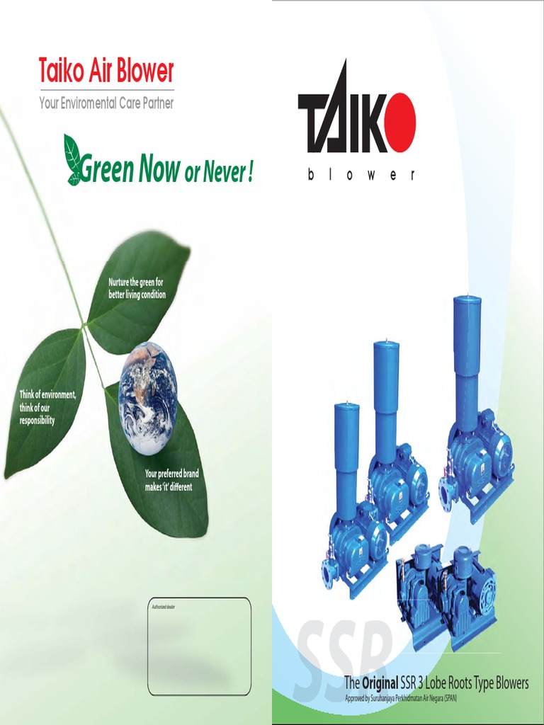 Taiko Blower | PDF | Turbine | Machines