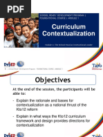 Learning Package (Contextualization, Localization & Indigenization | PDF | Learning | Curriculum