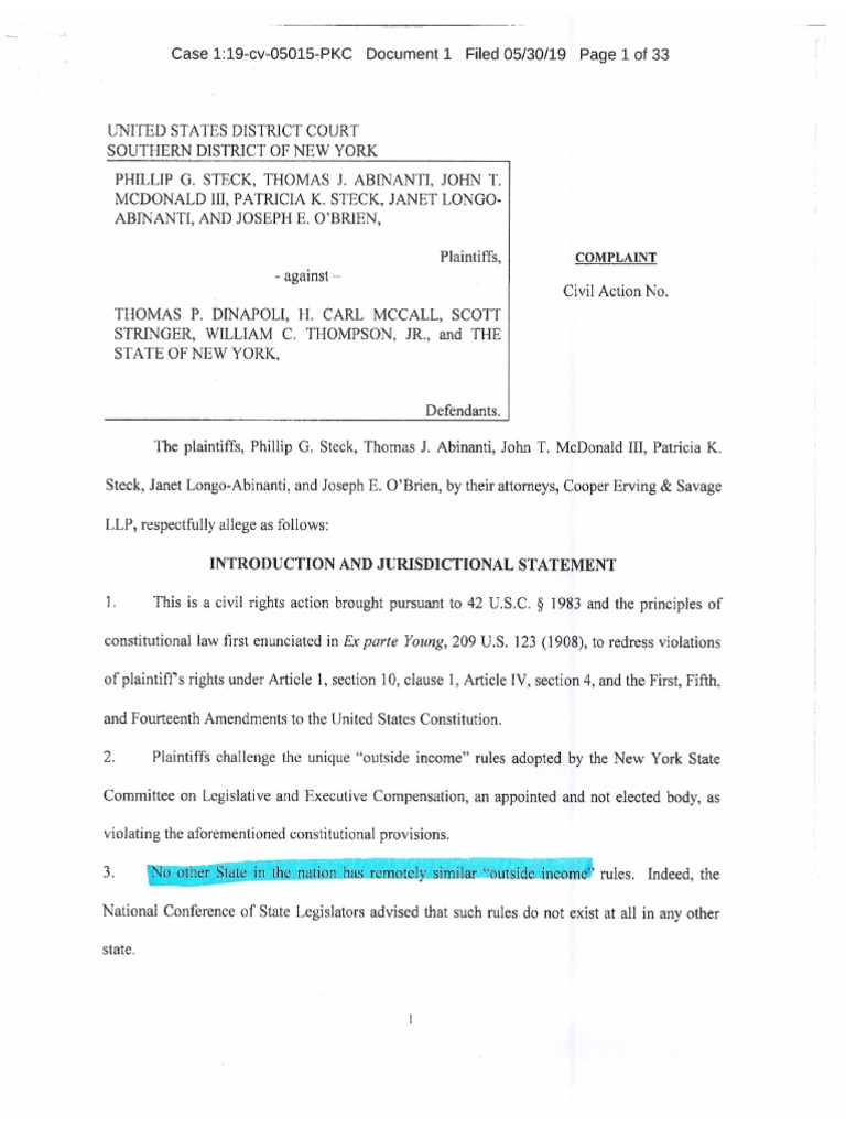 Federal Complaint (Part 1) | PDF