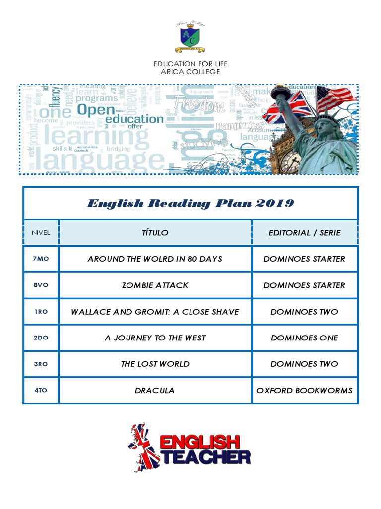 Plan Lector Ingles Media 2019 | PDF