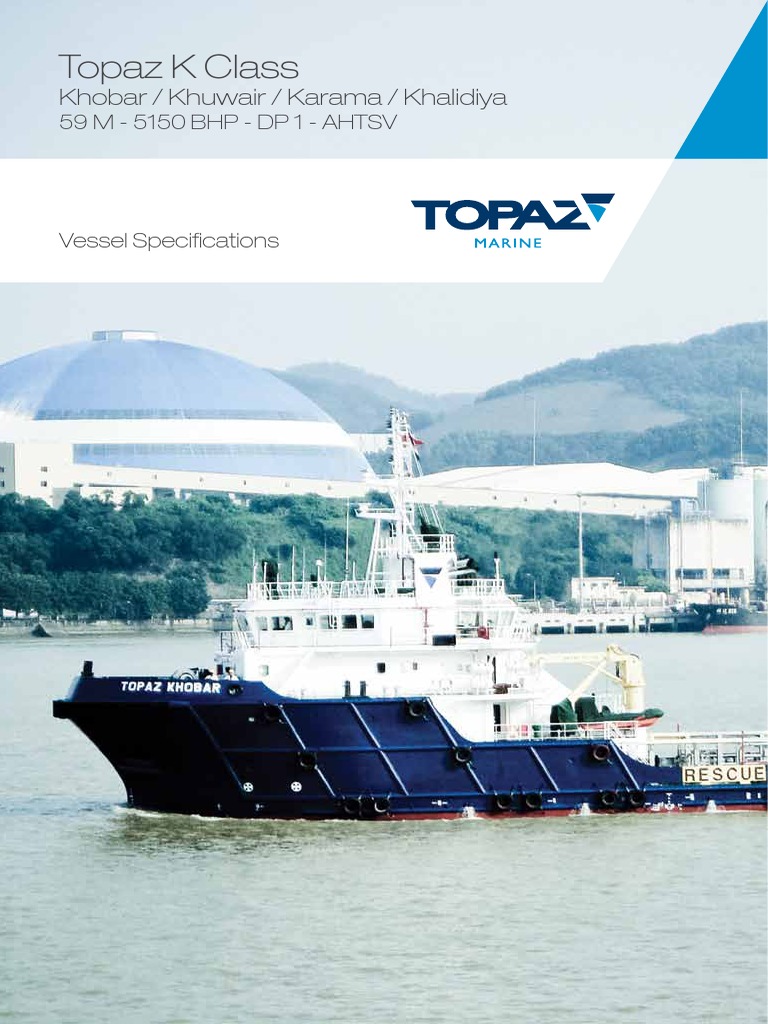 Topaz Khobar Khuwair Karama Khalidiya Vessel Spec Oct2015 PDF | PDF ...