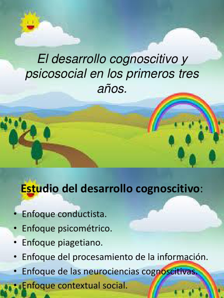 El Desarrollo Cognoscitivo y Psicosocial en Los Primeros 3 Años | PDF | Memoria | Aprendizaje
