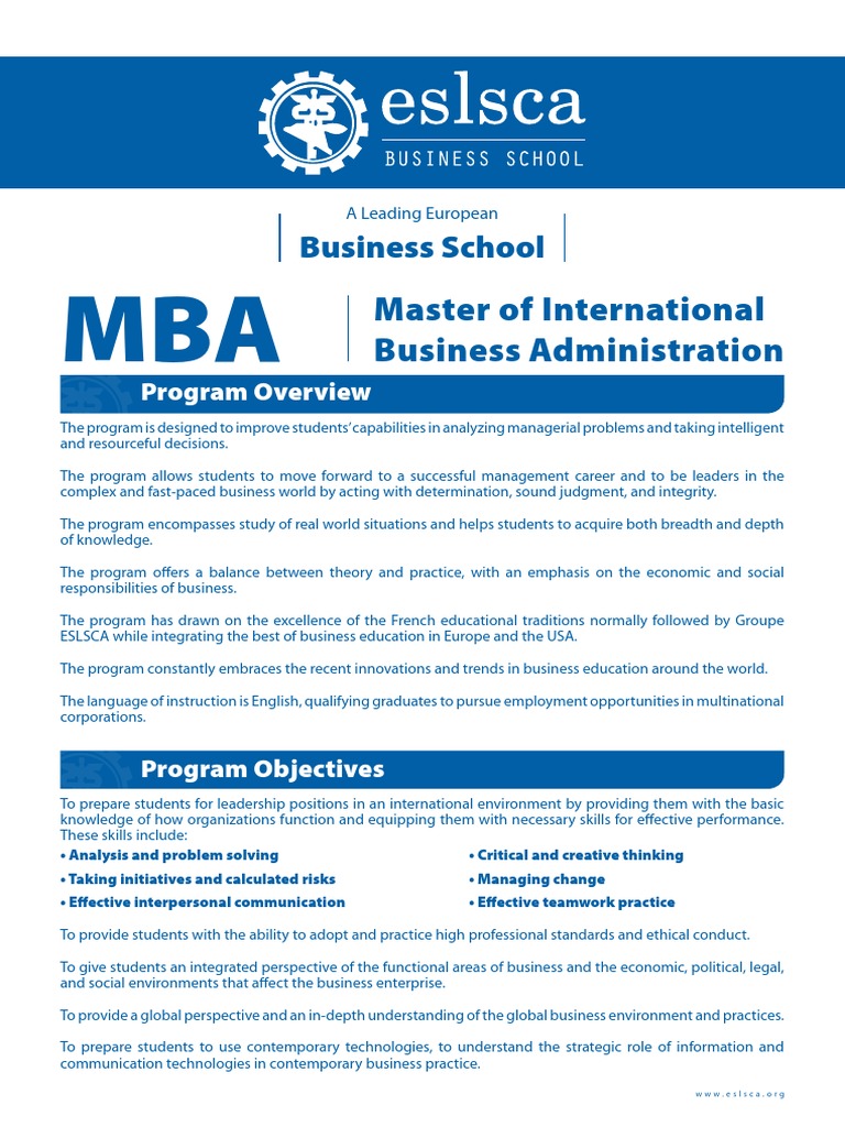 Mba PDF | PDF | Master Of Business Administration | Business