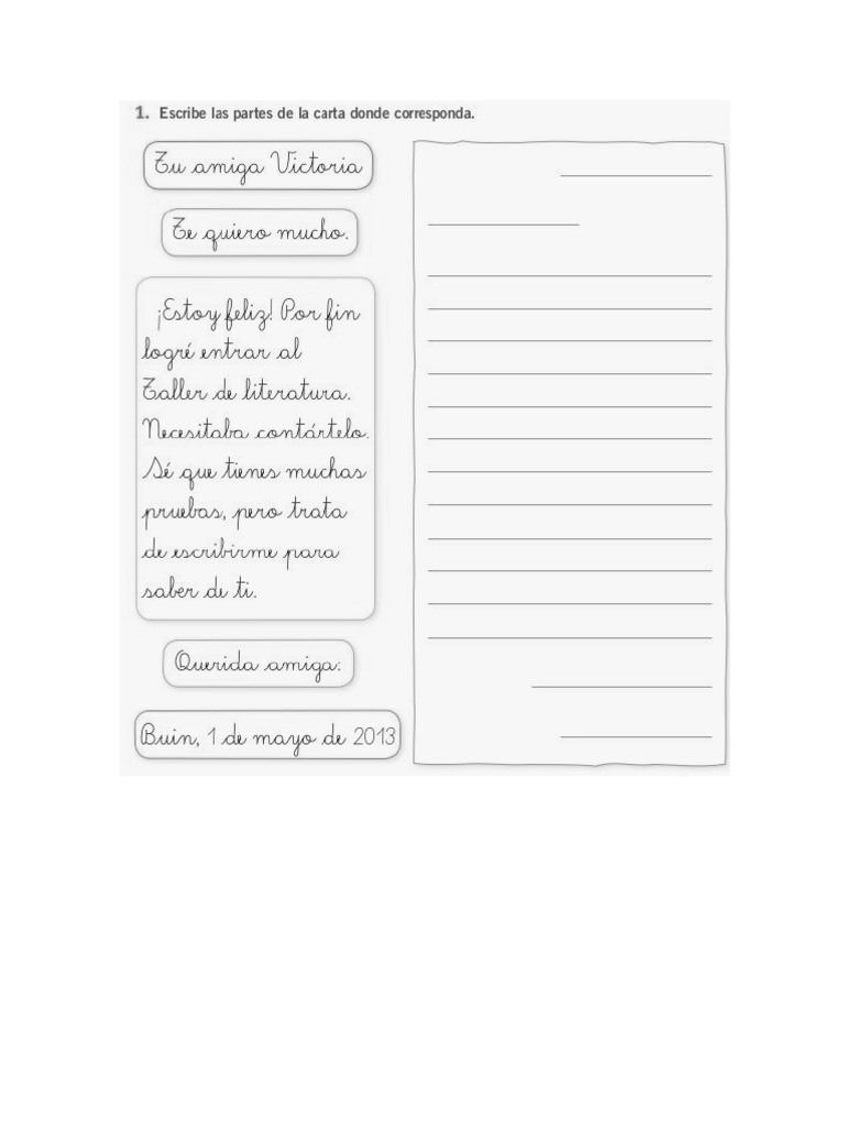 Partes de Una Carta | PDF