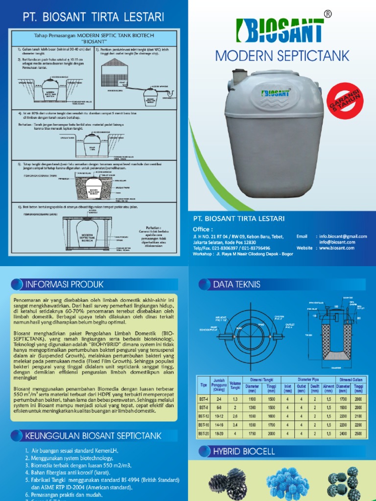 Pt. Biosant Tirta Lestari | PDF