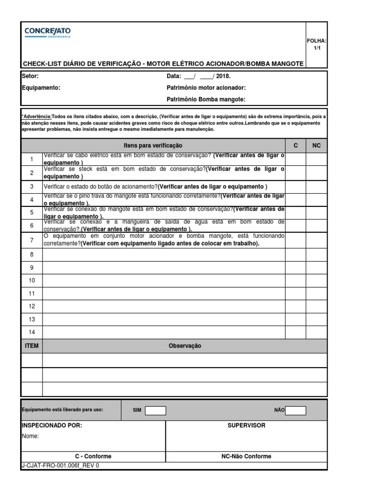 Checklist Bomba Mangote | PDF | Natureza