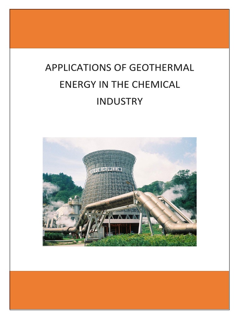 Applications Of Geothermal Energy In The Chemical Industry | Geothermal ...