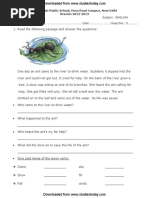Primary 2 English Exam | PDF