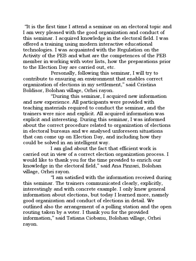 Impression in A Seminar | PDF | Teachers | Curriculum