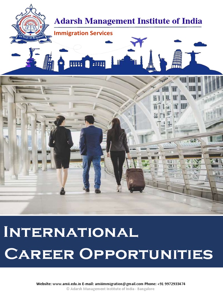 International Career Opportunities: Adarsh Management Institute of ...